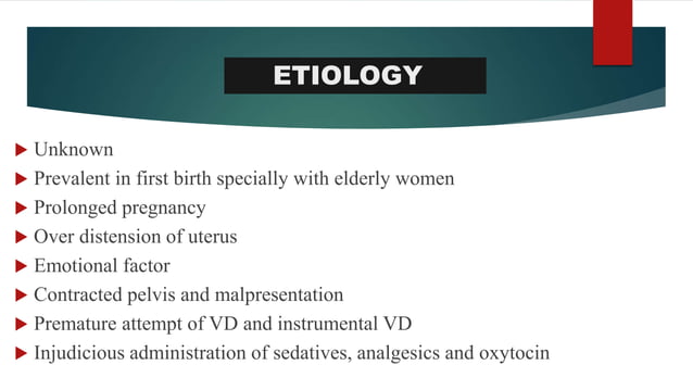 obg seminar uncoordinated uterine action.pptx | Pregnancy ...