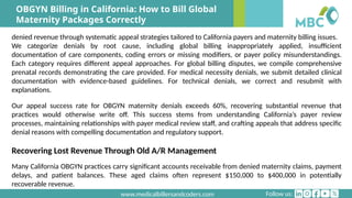 OBGYN Billing in California- How to Bill Global Maternity Packages ...
