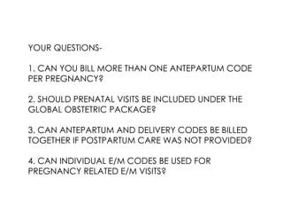 Ob gyn coding challenges and update handouts | PDF