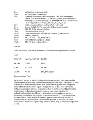 Case Report: Uterine Fibroids | PDF