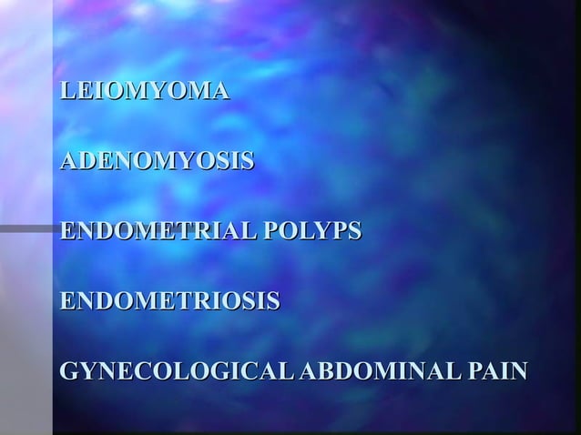 Obgyn Gyn Problems Ii | PPT