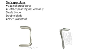 OBGYN instruments for minor surgeries..pptx