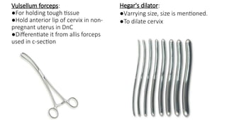 OBGYN instruments for minor surgeries..pptx