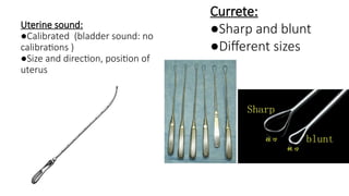 OBGYN instruments for minor surgeries..pptx
