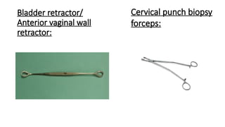 OBGYN instruments for minor surgeries..pptx