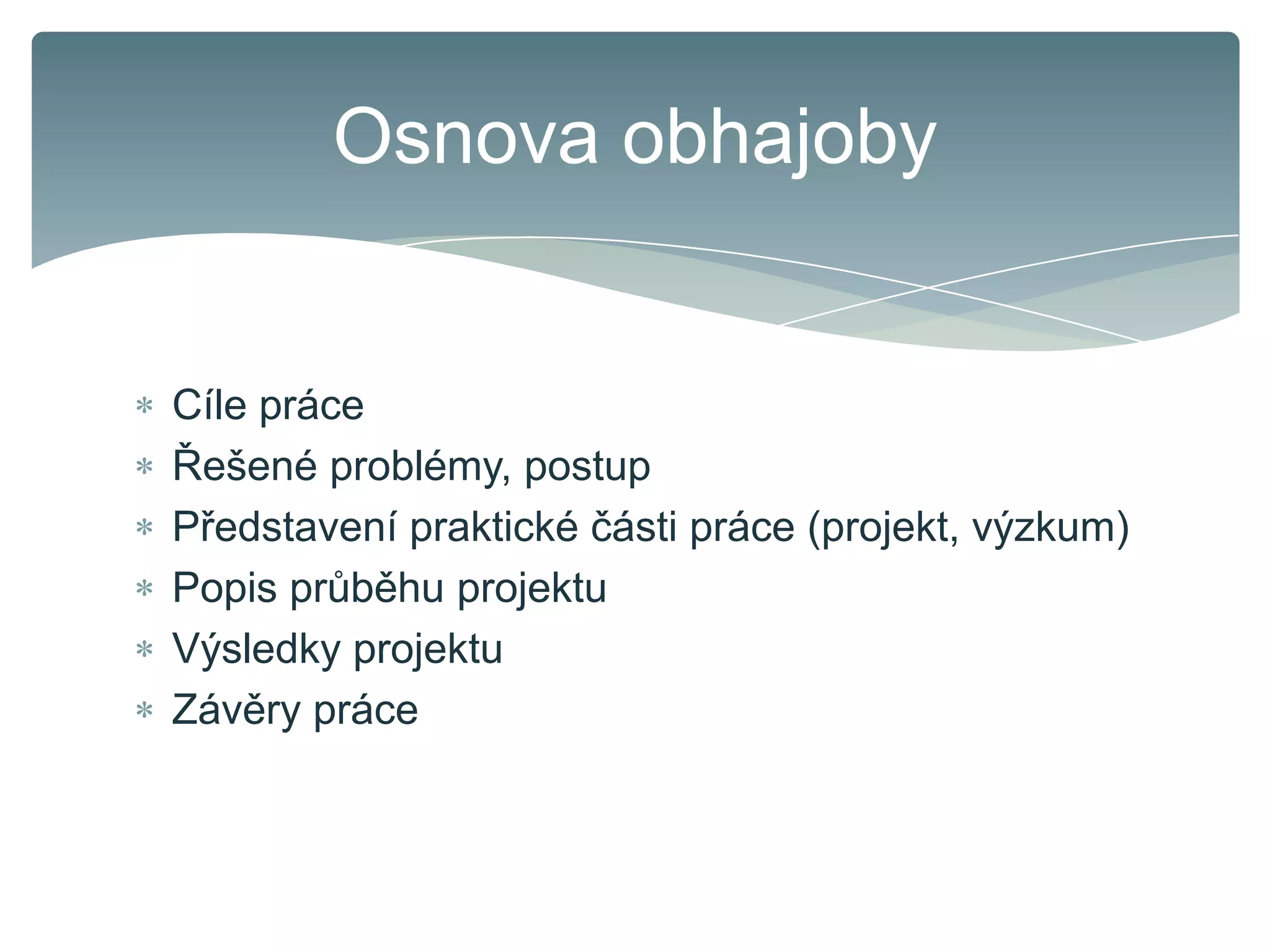 Šablona prezentace pro obhajobu diplomové práce | PPTX