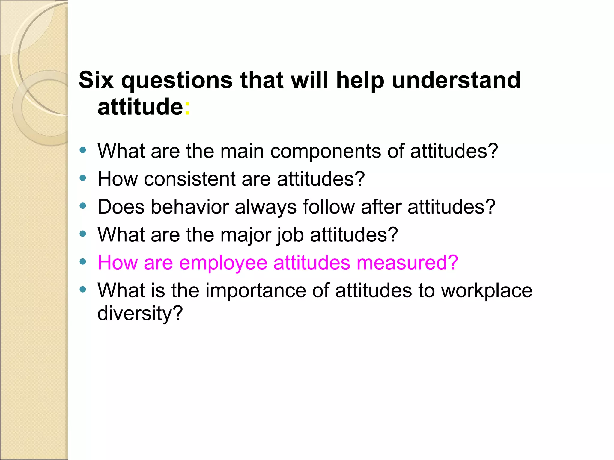 Attitude & Job Satisfaction | PPT