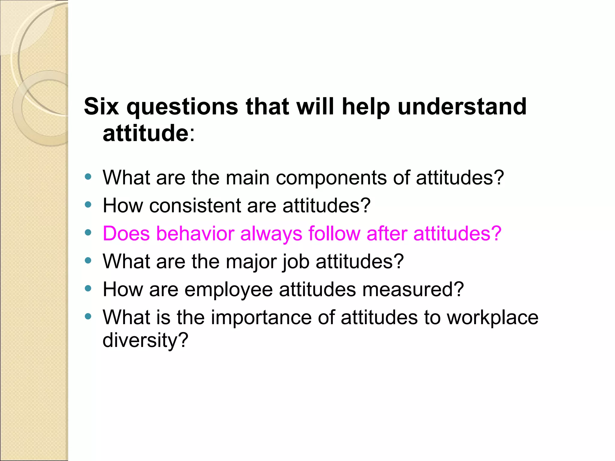 Attitude & Job Satisfaction | PPT