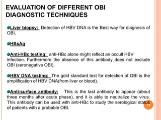 Occult hepatitis B virus infection | PPTX