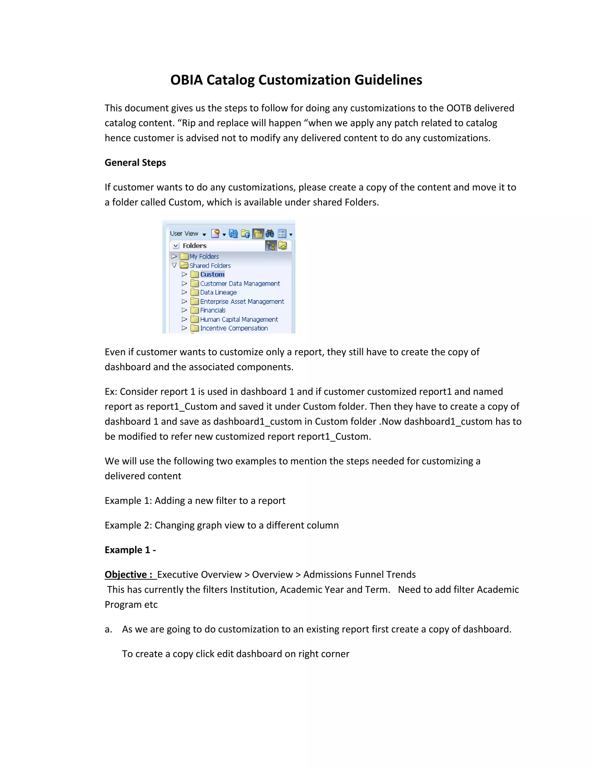Obia catalog customization_guidelines | PDF