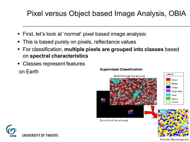 Introduction to object based image analysis | PPTX | Technology & Computing