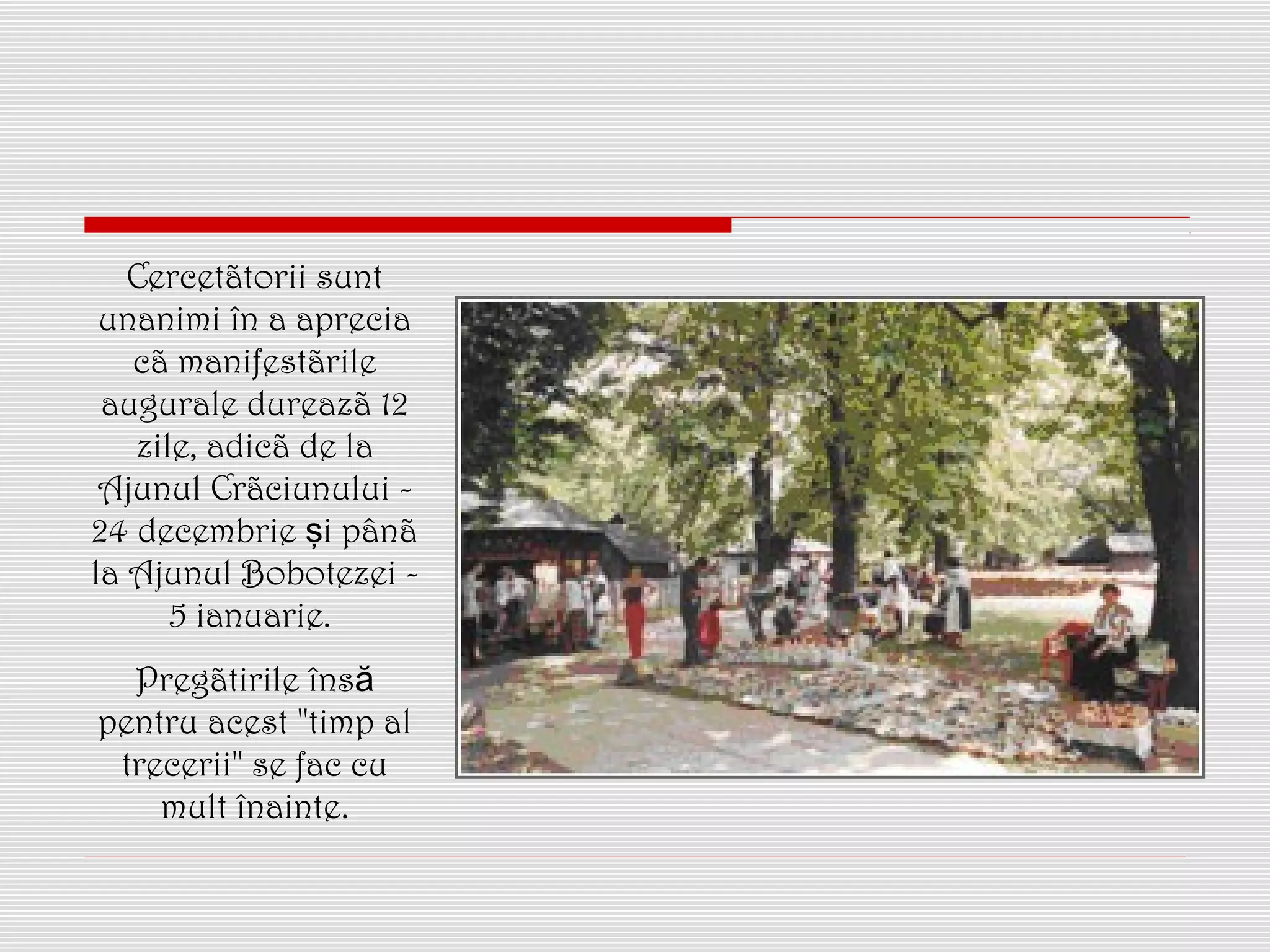 Obiceiuri de iarna la romani | PPT