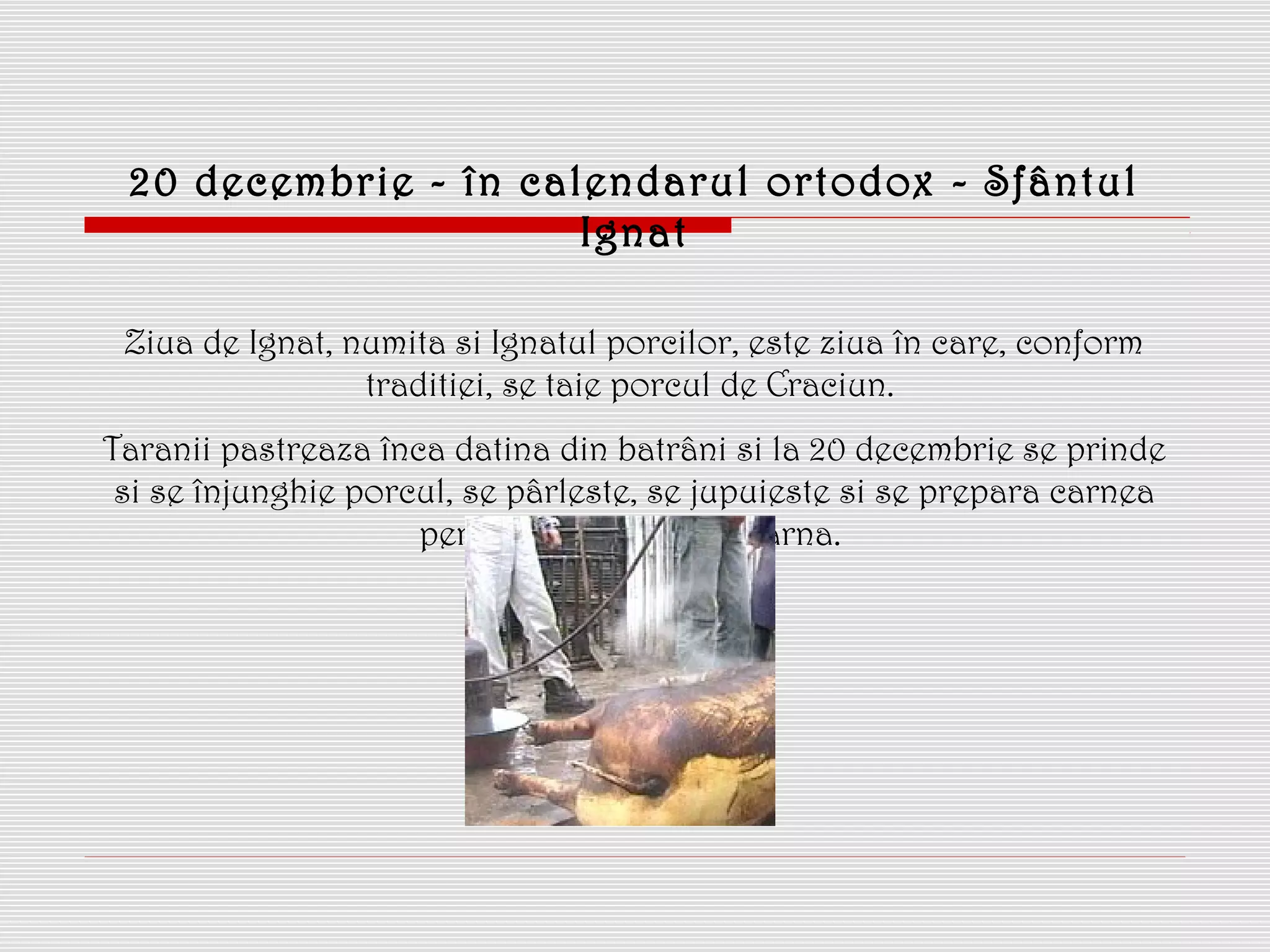 Obiceiuri de iarna la romani | PPT