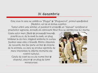 Obiceiuri de iarna la romani | PPT