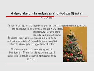 Obiceiuri de iarna la romani | PPT