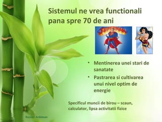 Obiceiuri sanatoase la job | PPT