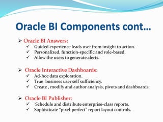 OBIEE - Introduction & building reports | PPTX