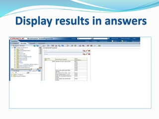 OBIEE - Introduction & building reports | PPTX