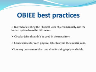 OBIEE - Introduction & building reports | PPTX