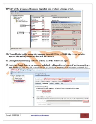 Obiee10 g to 11g upgrade | PDF