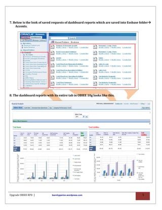 Obiee10 g to 11g upgrade | PDF