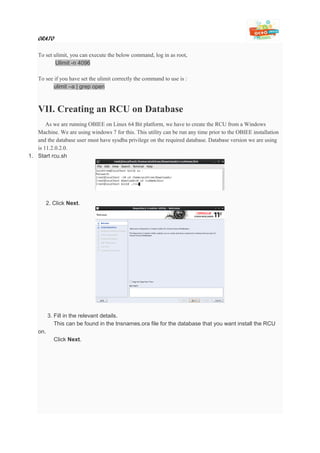 Obiee 11.1.7.0 step by step installation on linux (rhel – red hat) | PDF