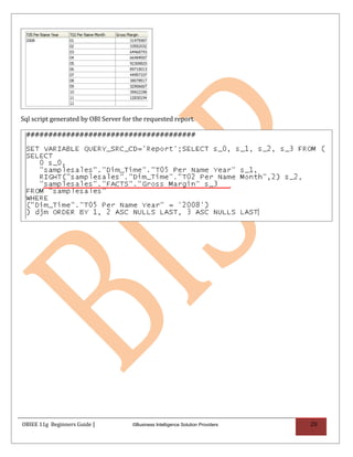 Obiee11g beginner's guide adding calculations | PDF | Databases | Computer Software and Applications