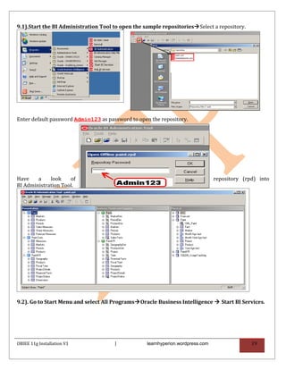 Obiee 11g installation | PDF