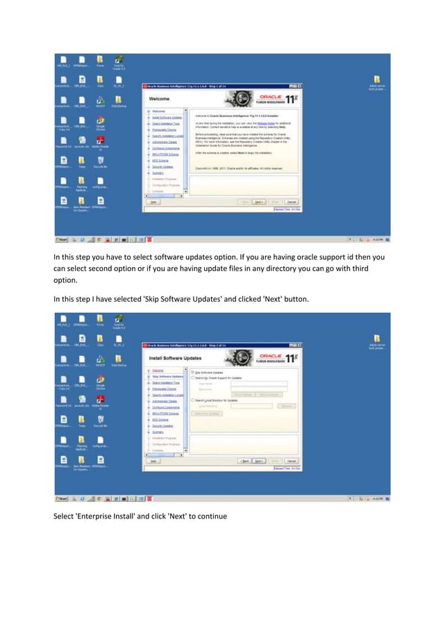 OBIEE 11g installation steps | PDF