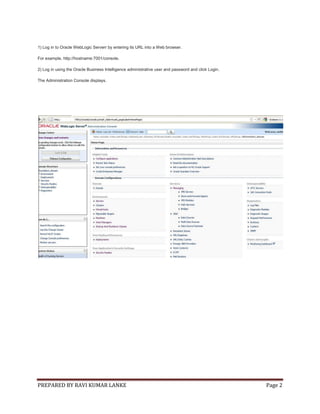 Obiee 11g security creating users groups and catalog permissions | PDF