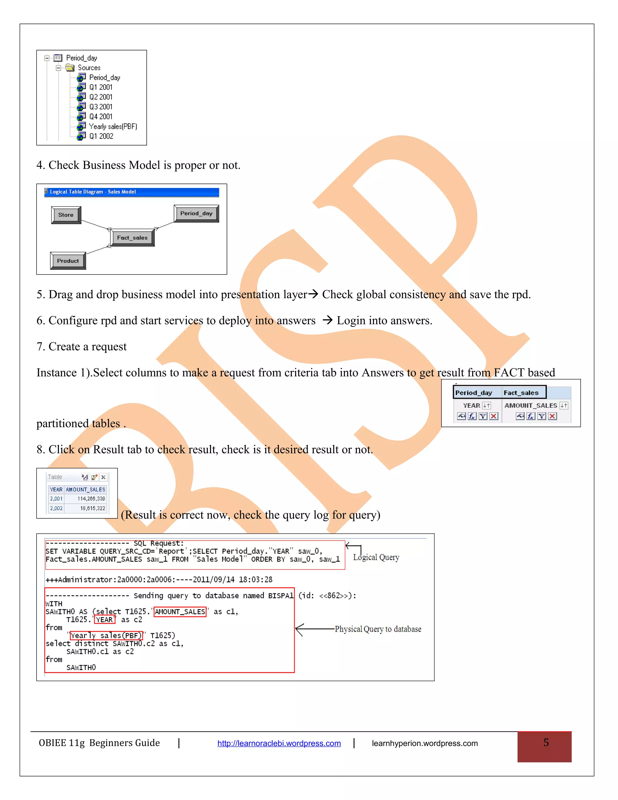 Obiee11g working with partitions | PDF