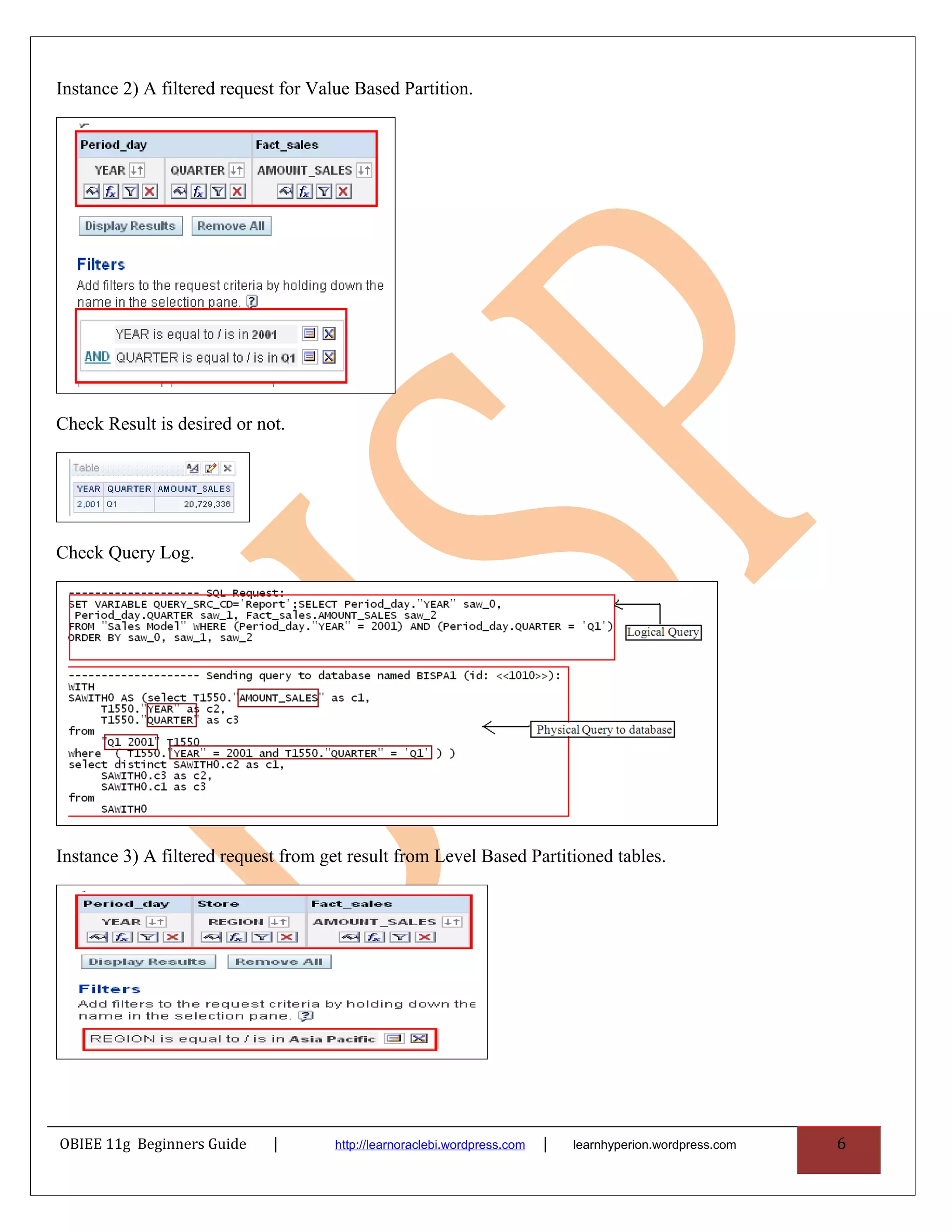 Obiee11g working with partitions | PDF