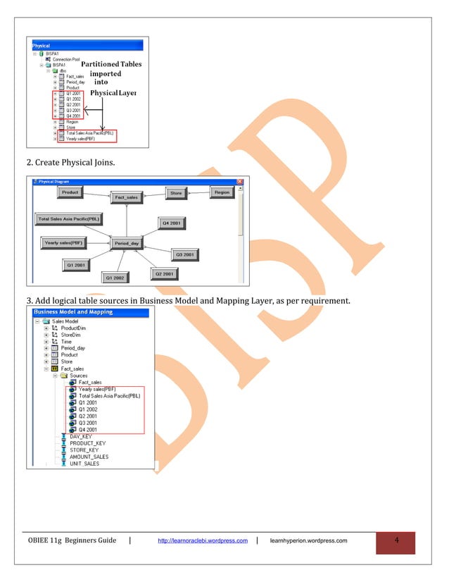 Obiee11g working with partitions | PDF