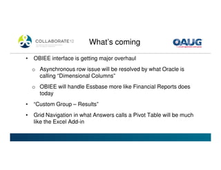 Obiee and Essbase Integration | MindStream Analysis | PDF