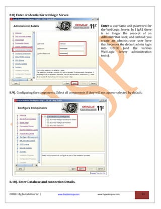 Obiee installation guide v2 | PDF