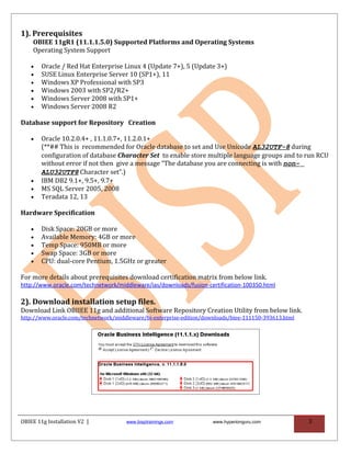 Obiee installation guide v2 | PDF