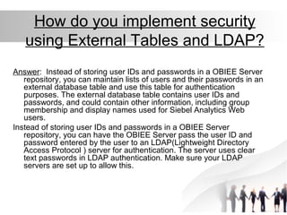 OBIEE Interview Questions | PPT