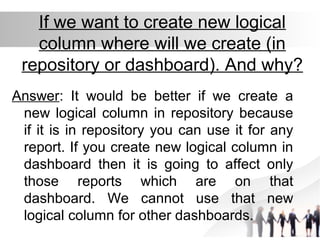 OBIEE Interview Questions | PPT
