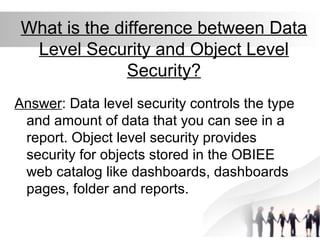 OBIEE Interview Questions | PPT