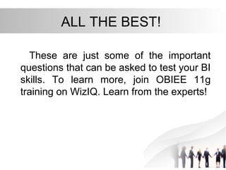 OBIEE Interview Questions | PPT