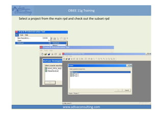 OBIEE11g Multi User Development - MUD | PDF