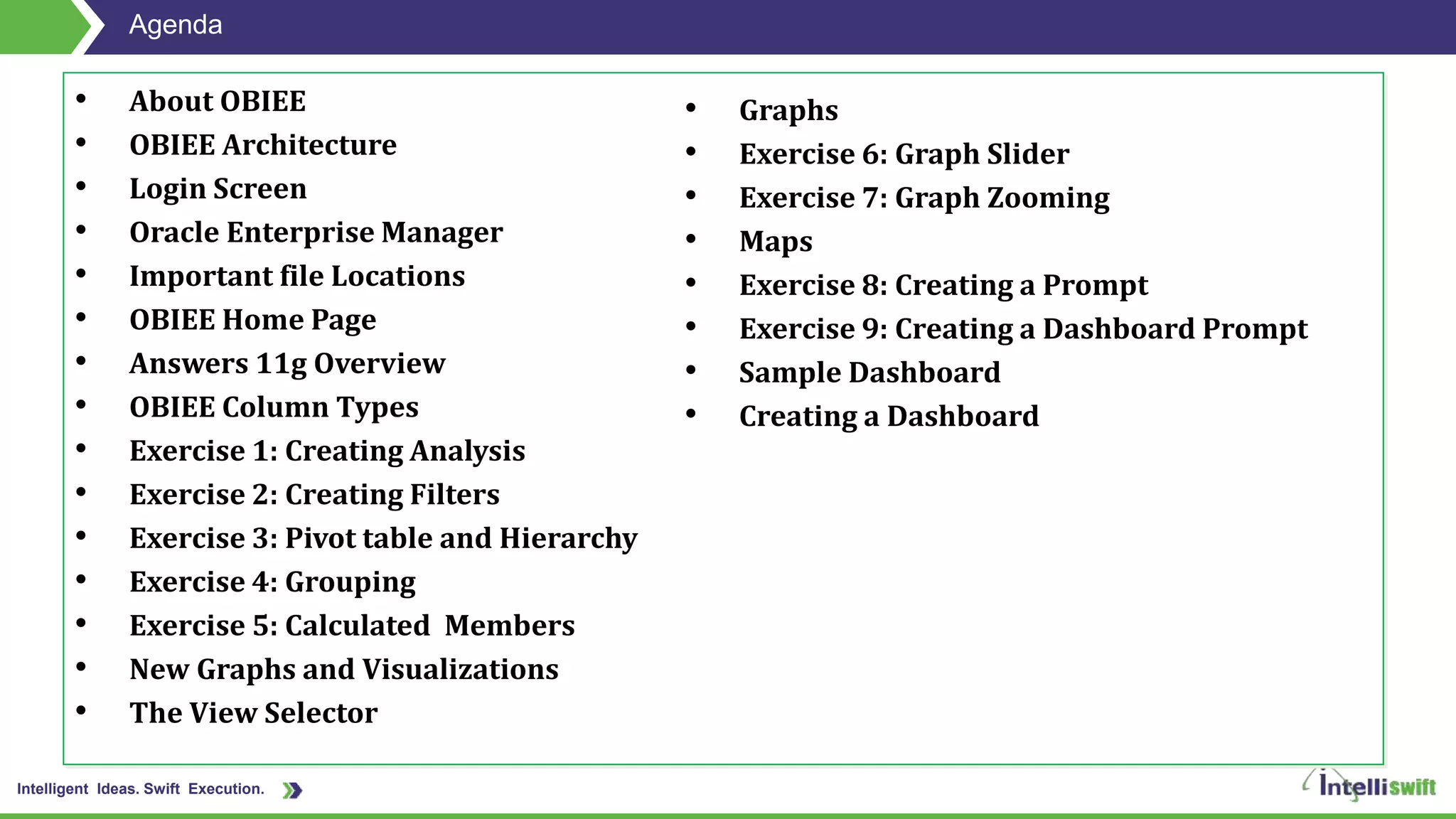 Obiee training | PPTX | Databases | Computer Software and Applications