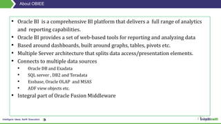 Obiee training | PPTX | Databases | Computer Software and Applications