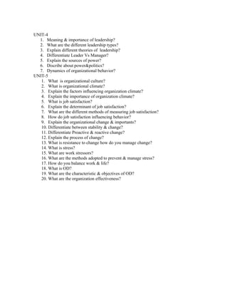 Ob important question | PDF