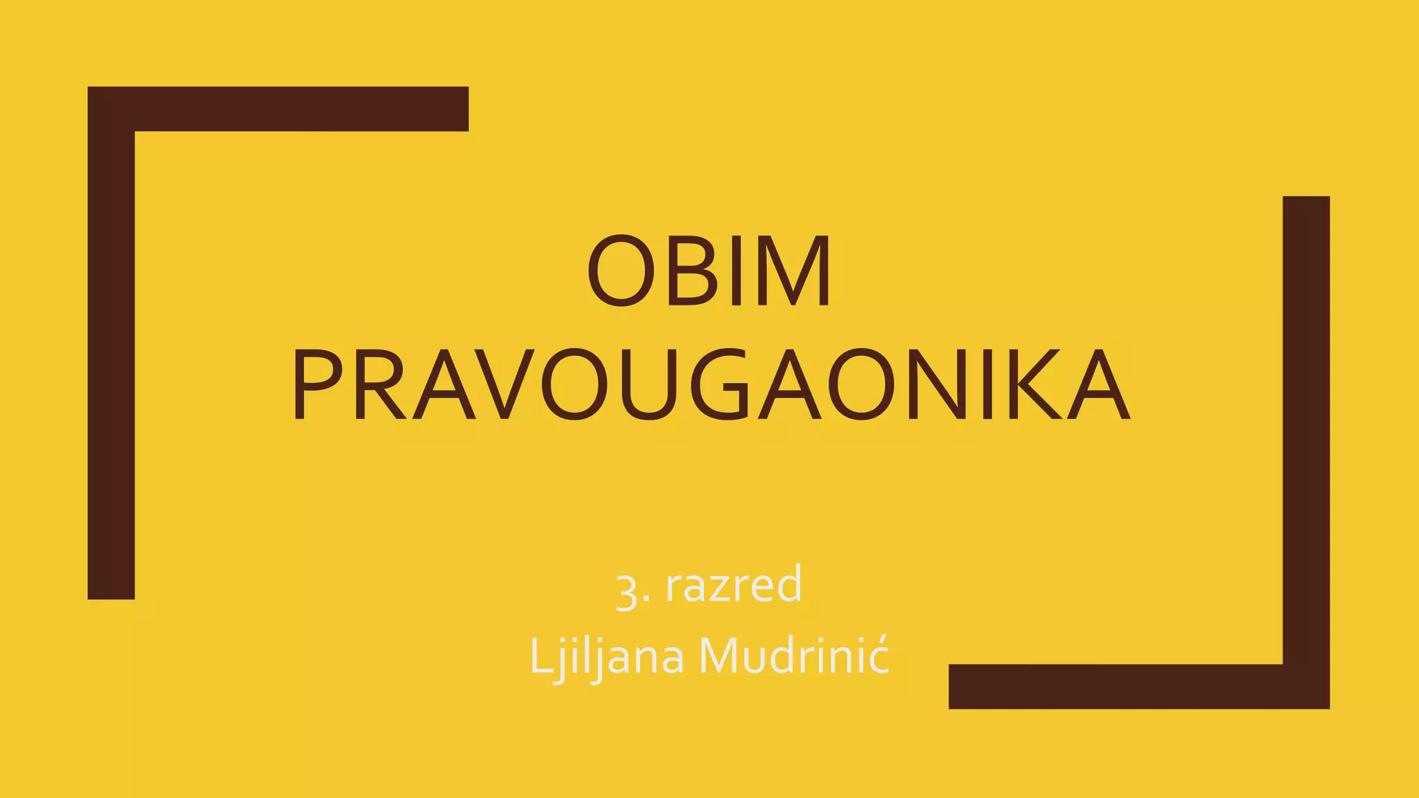 Obim pravougaonika | PPTX