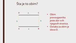 Obim pravougaonika | PPTX