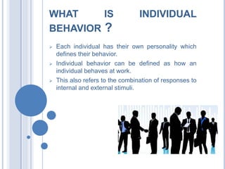 Ob individual behavior | PPTX