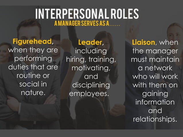 Ob interpersonal roles | PDF | Executive Leadership & Management | Business