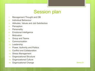 Organizational behaviour OB Chapter 1 | PPTX
