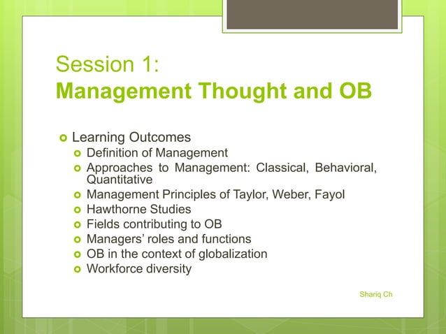 Organizational behaviour OB Chapter 1 | PPTX
